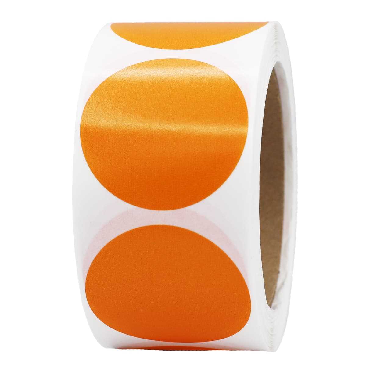 Orange Color Coding Labels 2" Round | InstockLabels.com