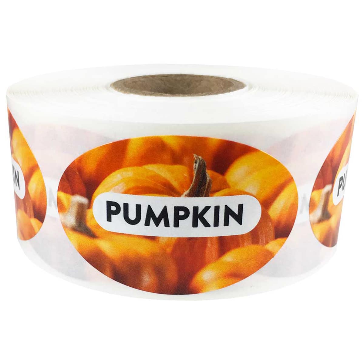 Pumpkin Labels for Bakery with Real Image | InStockLabels.com