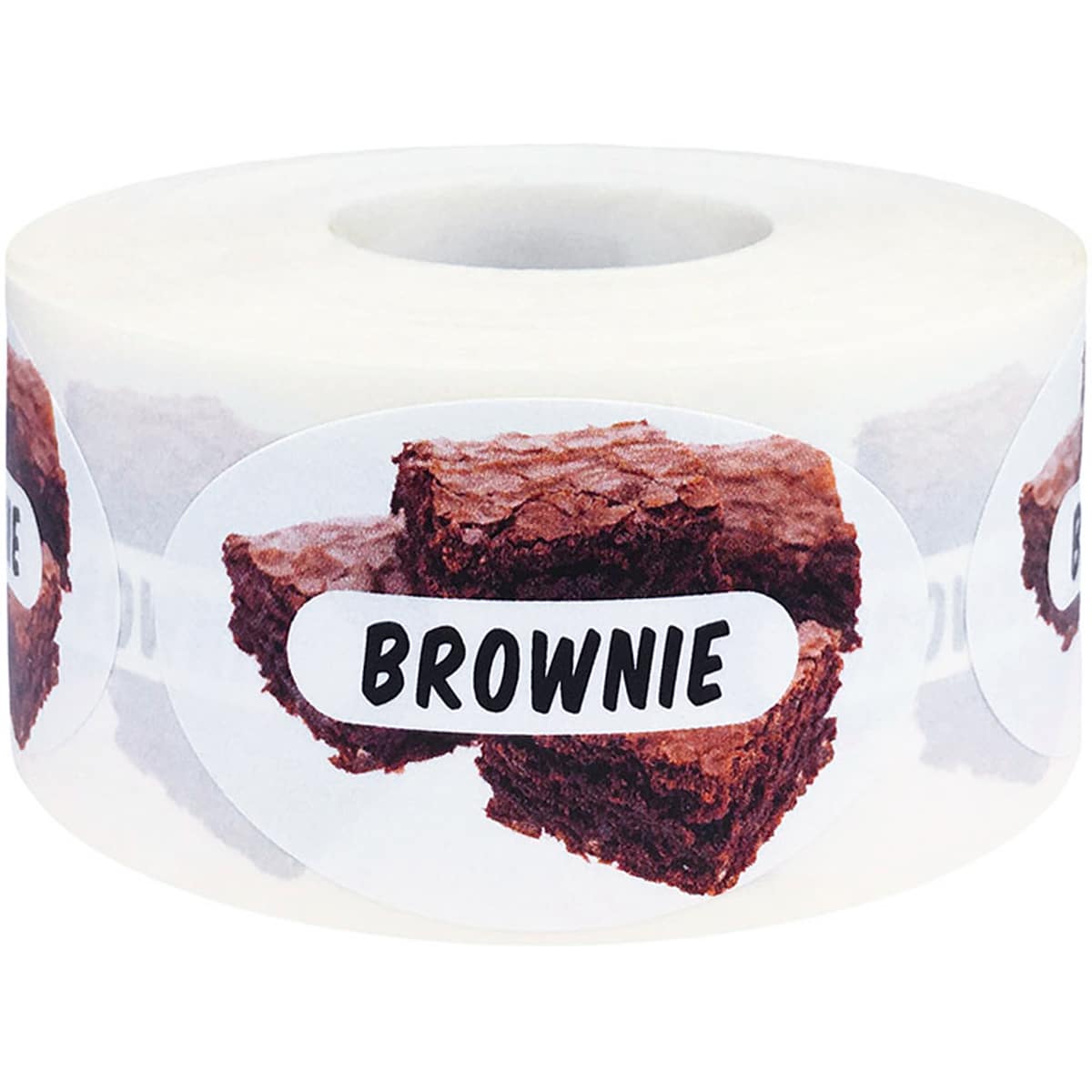 Brownie Labels with Real Image for Bakery | InStockLabels.com