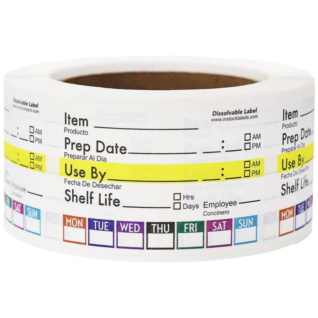 2 x 3" Dissolvable Universal Prep New Design Labels | InStockLabels.com