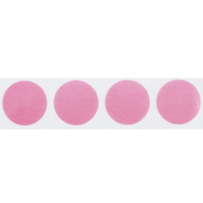 Transparent Pink Labels 3/4" Round | InstockLabels.com