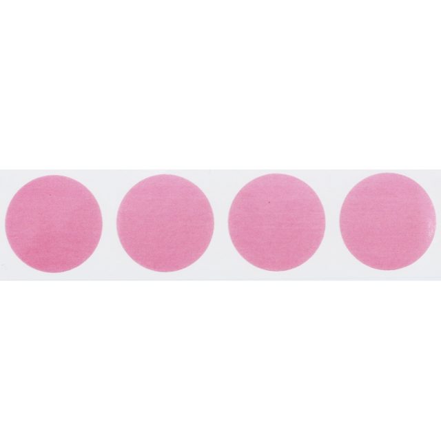 Transparent Pink Labels 3/4" Round | InstockLabels.com