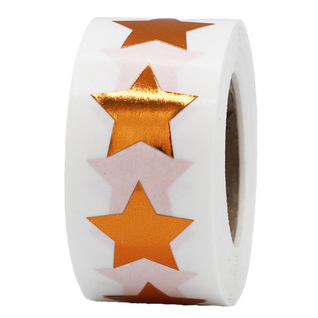 Bronze Star Stickers 3/4" Inch | InstockLabels.com