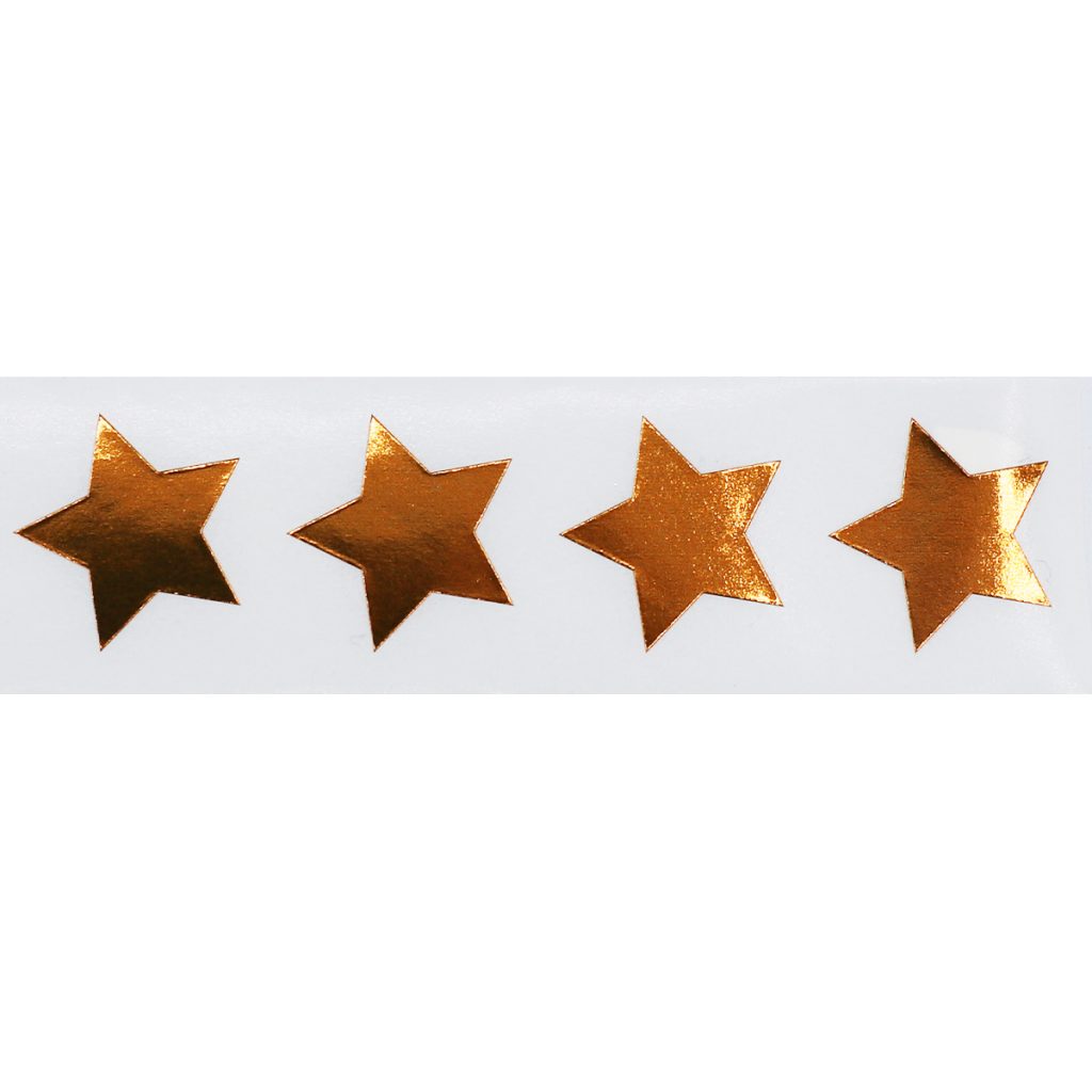 Bronze Star Stickers 3/4" Inch | InstockLabels.com
