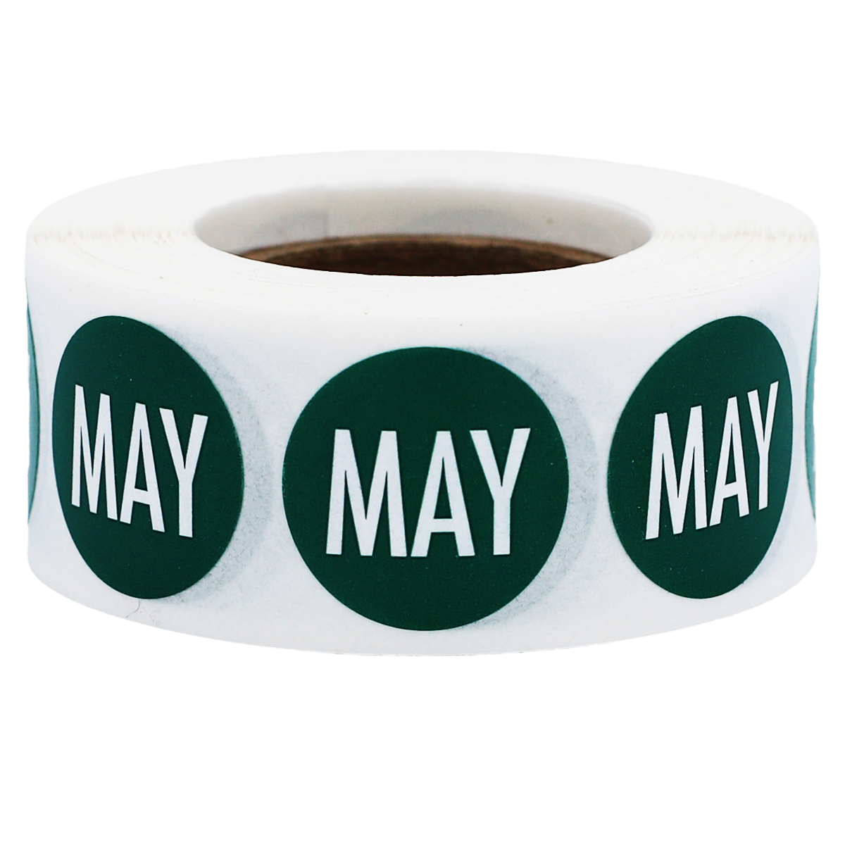 May Color Coded Month Stickers 3/4" Round | InStockLabels.com