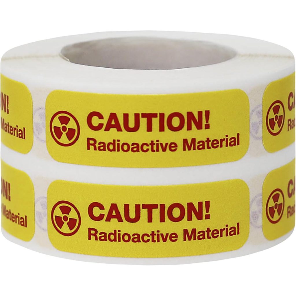 Caution Radioactive Material Warning Labels - InStockLabels.com
