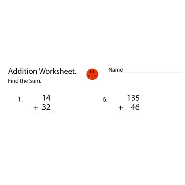 Red Sad Frowny Face 1/2" Round Sticker - InStock Labels