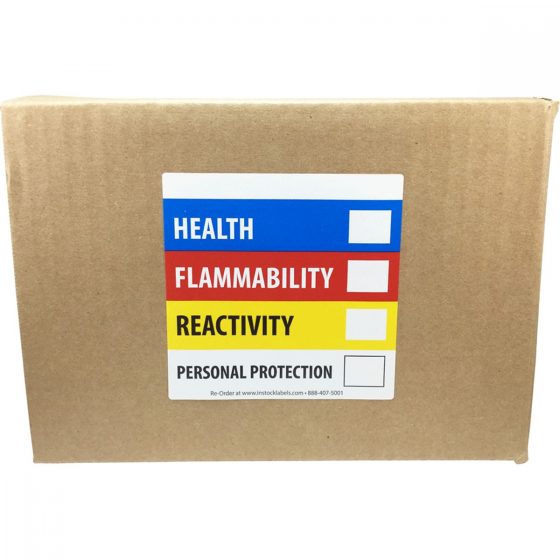 Health Flammability Reactivity Identification Labels | InStockLabels.com