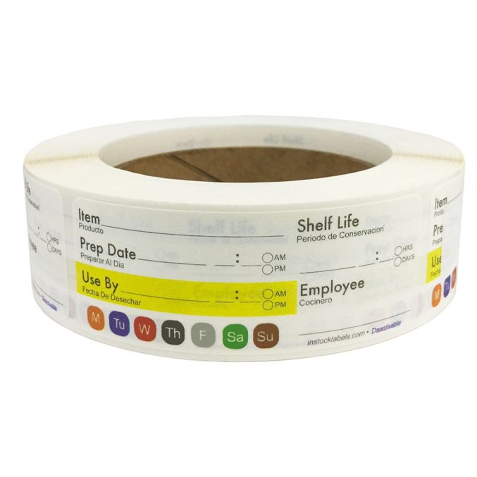 Dissolvable Use By Labels | Compostable Shelf Life Stickers ...