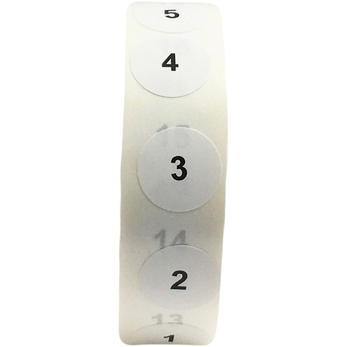 Consecutive Number Stickers 1 - 1000 | 1/2" inch Round | InStockLabels.com