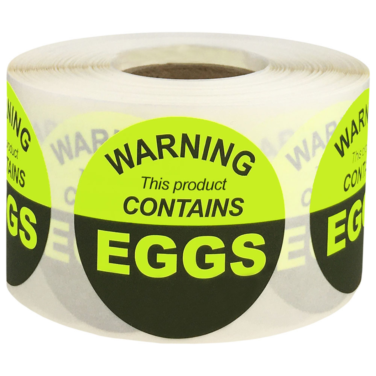 This Product Contains Eggs Allergy Warning Labels | InStockLabels.com
