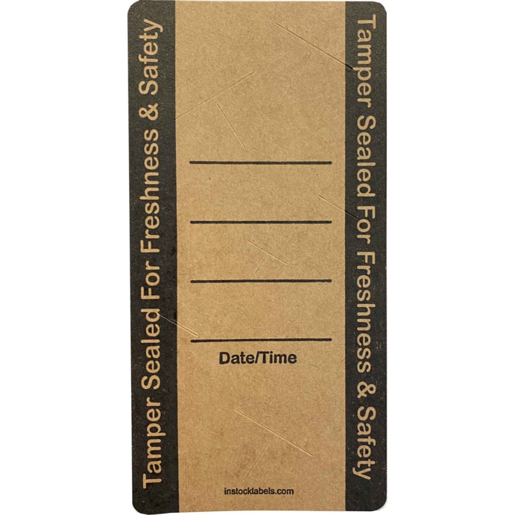 QTY 500 Kraft Sealed For Freshness and Safety Labels | 2 x 4 ...