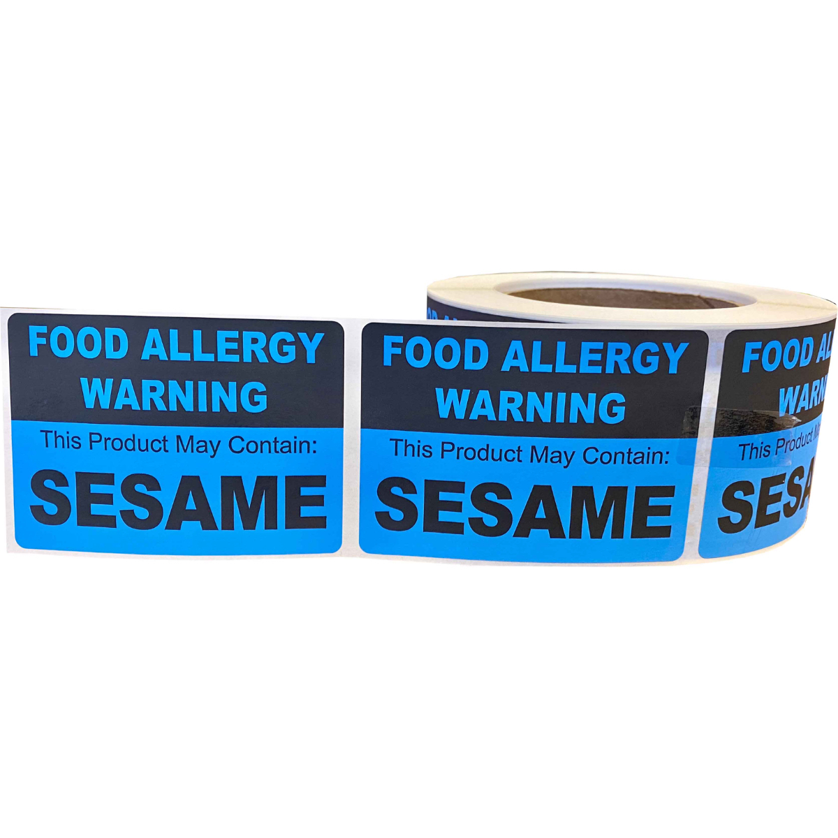 Large Food "May Contain Sesame" Allergy Warning Labels | InStockLabels.com