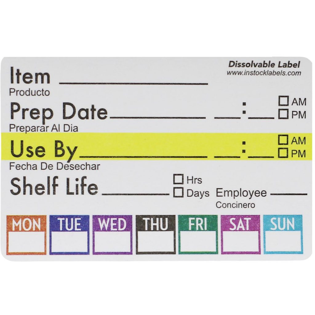 2 x 3" Dissolvable Universal Prep New Design Labels | InStockLabels.com