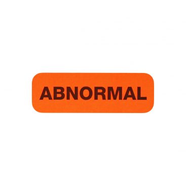 Abnormal Healthcare Labels | 0.5 x 1.5" QTY 500 - InStockLabels.com