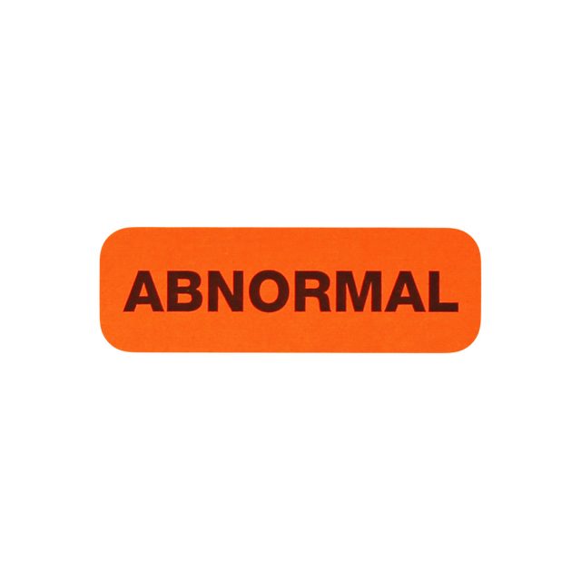Abnormal Healthcare Labels | 0.5 x 1.5" QTY 500 - InStockLabels.com