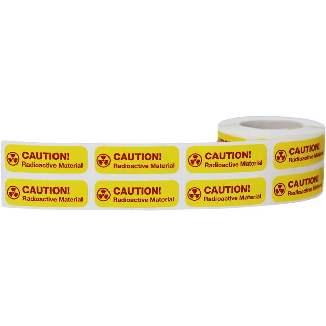 Caution Radioactive Material Warning Labels - InStockLabels.com