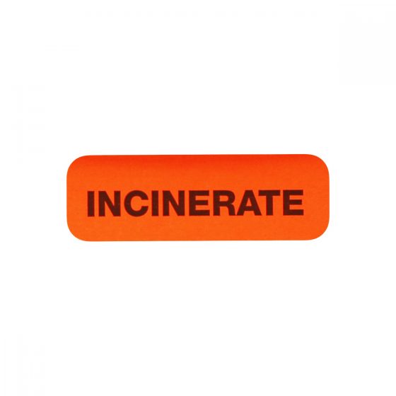 Incinerate Warning Labels