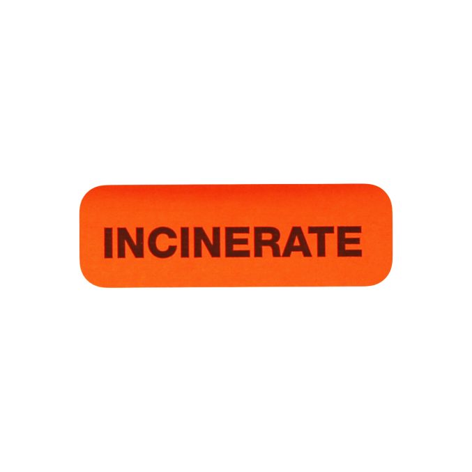 Incinerate Warning Labels