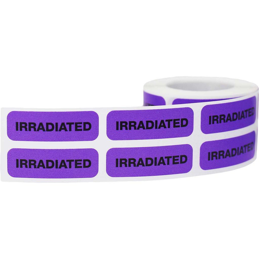 Small Purple Irradiated Warning Labels - InStockLabels.com
