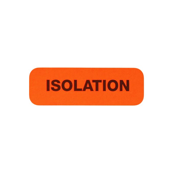 Isolation Warning Labels - InStockLabels.com