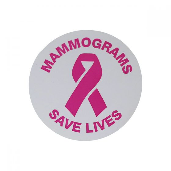 Mammograms Save Lives Labels - InStockLabels.com
