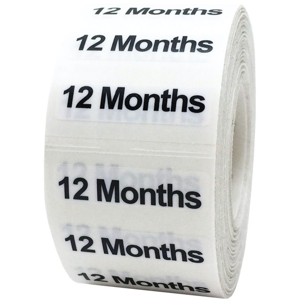 Ultra Clear Baby and Toddler Size Labels | InStockLabels.com