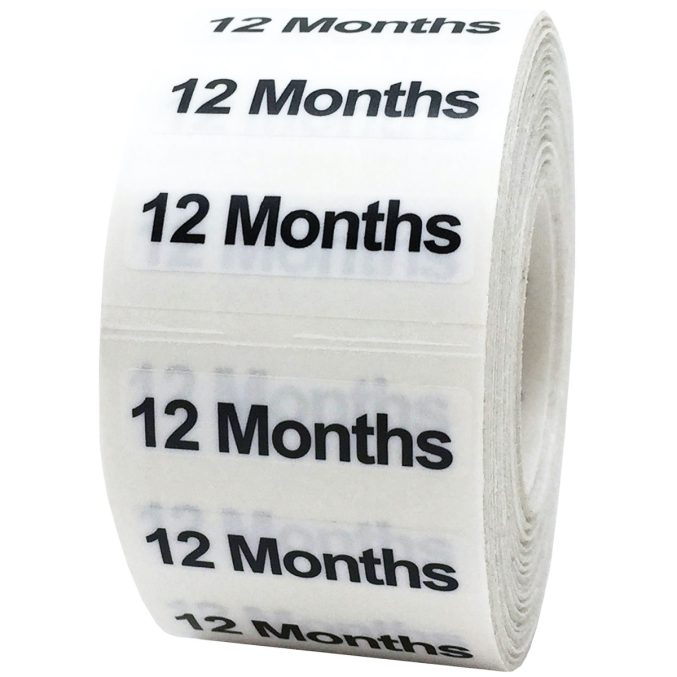 Ultra Clear Baby and Toddler Size Labels | InStockLabels.com