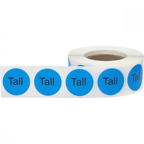 Colored Size Tall Round Standard Size Stickers for Shirts ...
