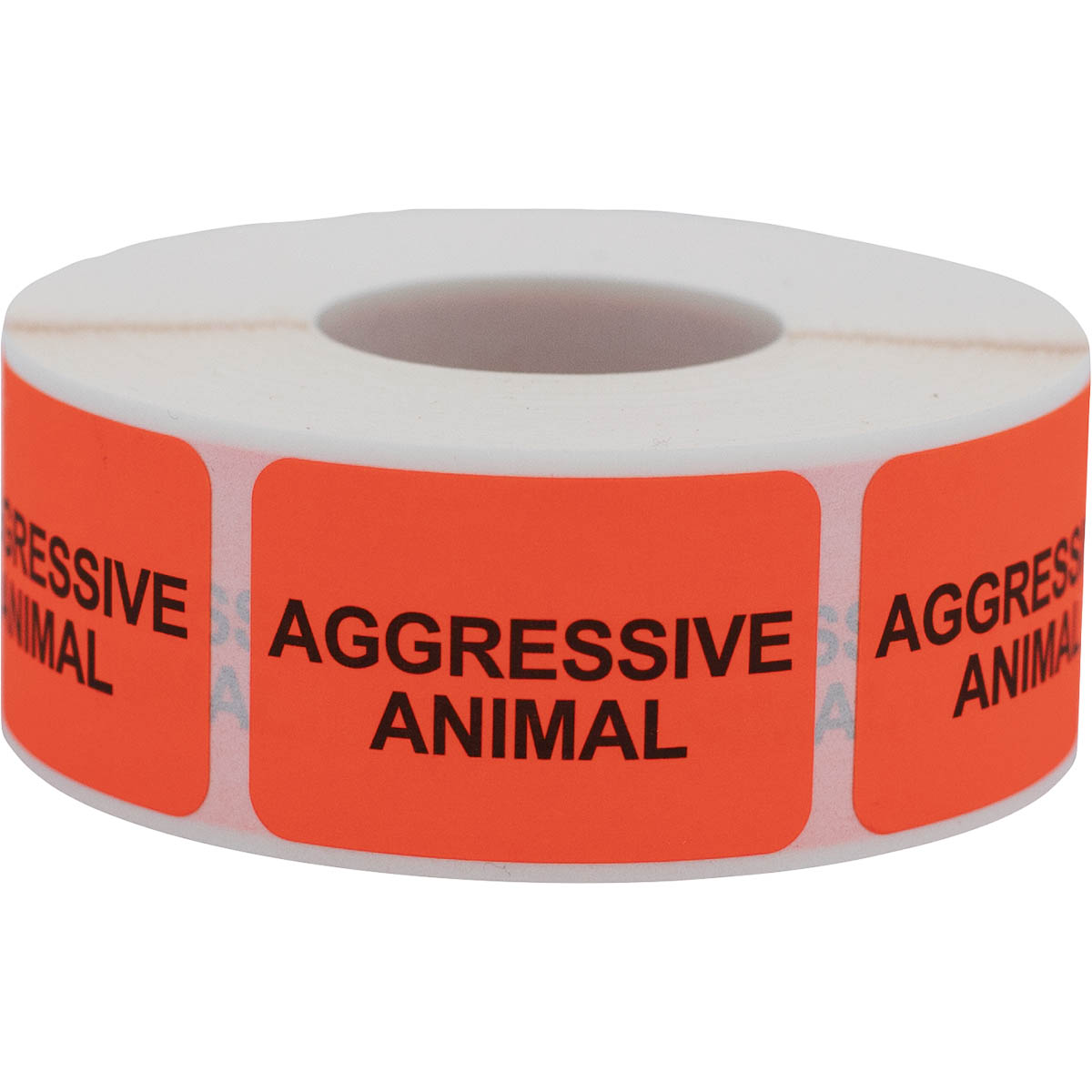 Aggressive Animal Veterinarian Labels - InStockLabels.com