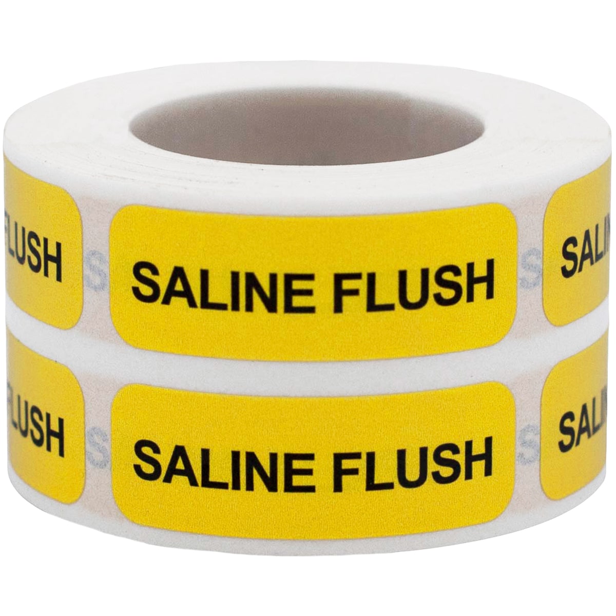 Saline Flush Warning Labels - InStockLabels.com