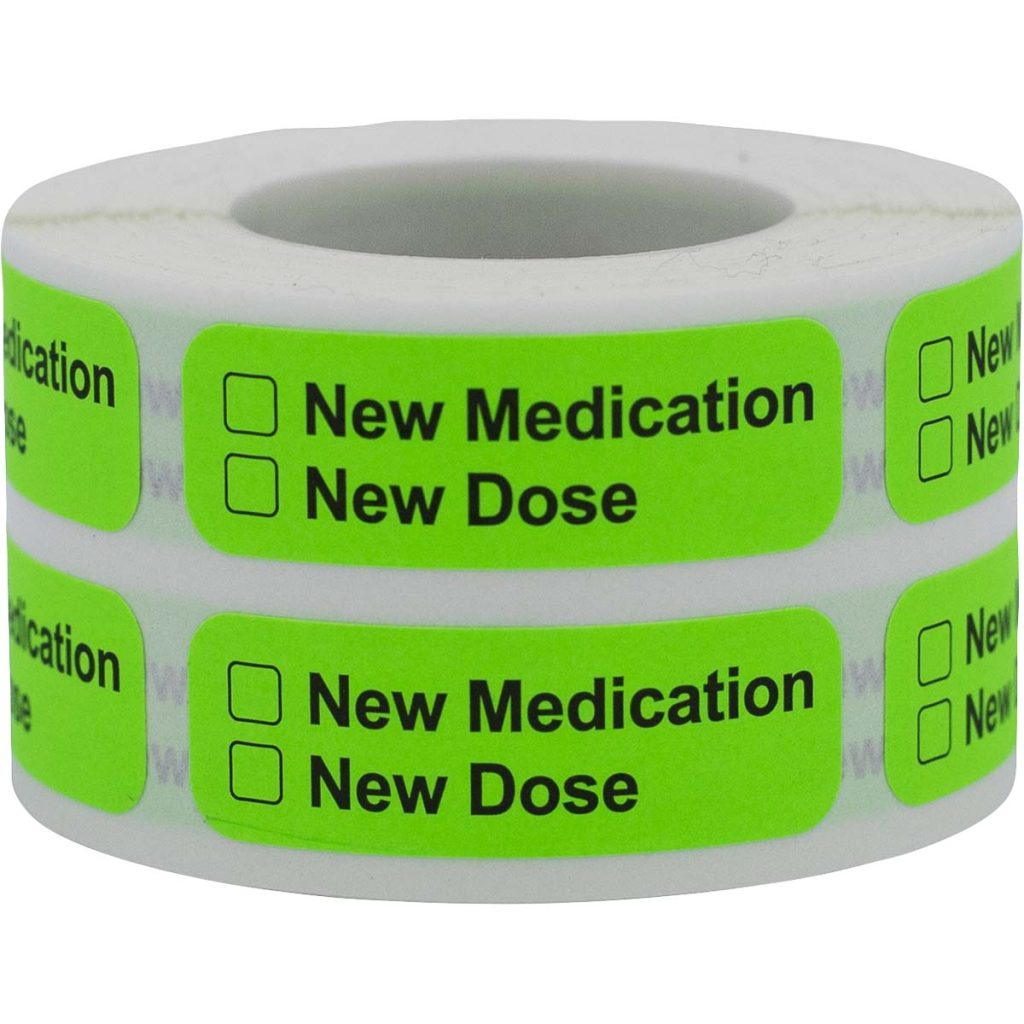 New Medication, New Dose Labels - InStockLabels.com