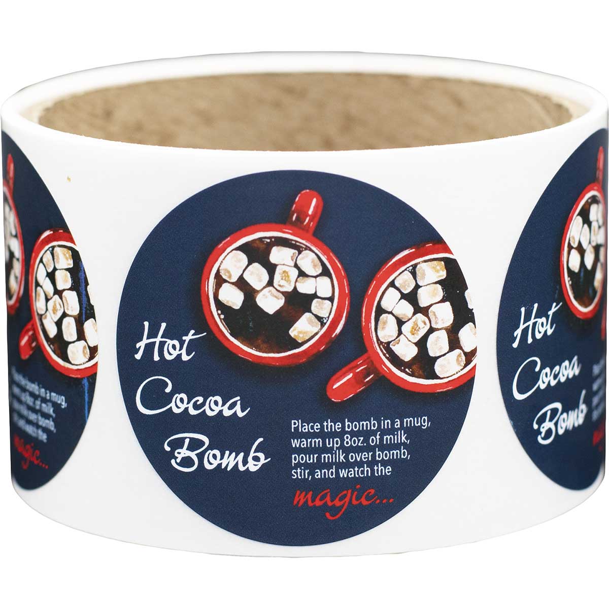 Hot Cocoa Bomb Labels Instructions - InStockLabels.com