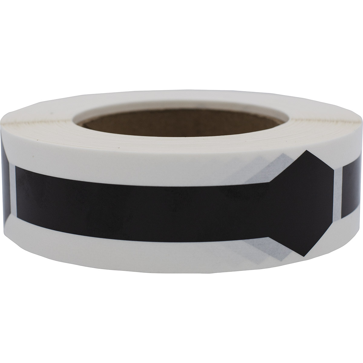 Black Hex Lock Tamper Labels 1.5" Hex (.75" x 5.25" Band ...
