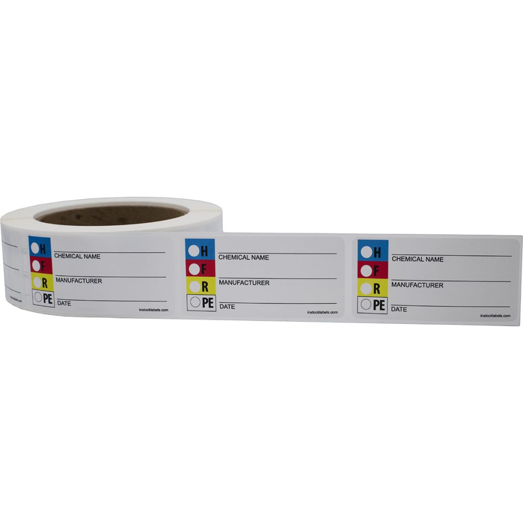 HMIS Chemical Label - Writable - InStockLabels.com