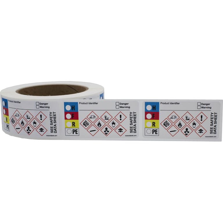 HMIG Combo Labels with GHS Hazzard Symbols - InStockLabels.com