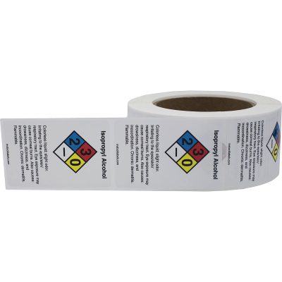 Isopropyl Alcohol Chemical NFPA Warning Labels - InStockLabels.com