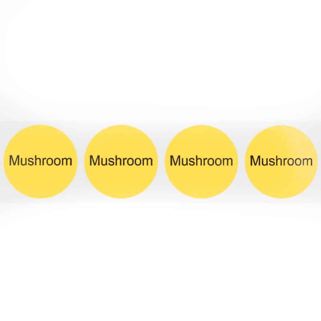 Mushroom Labels for Deli Packaging | InStockLabels.com