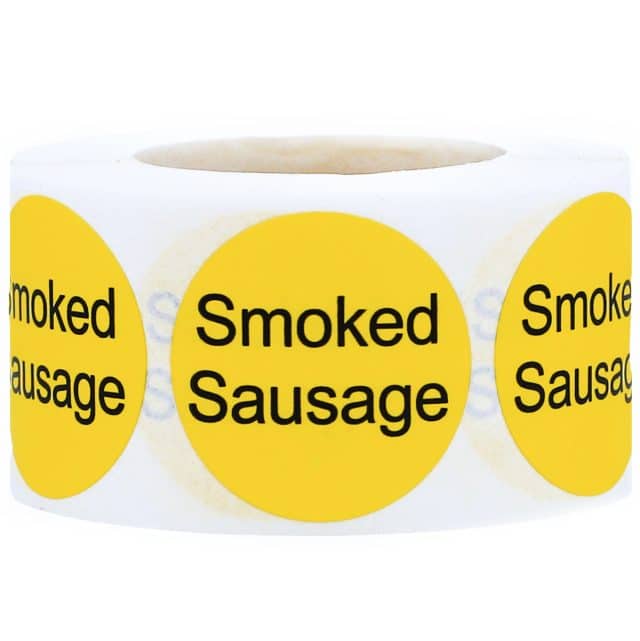Smoked Sausage Deli Labels QTY 500 | InStockLabels.com