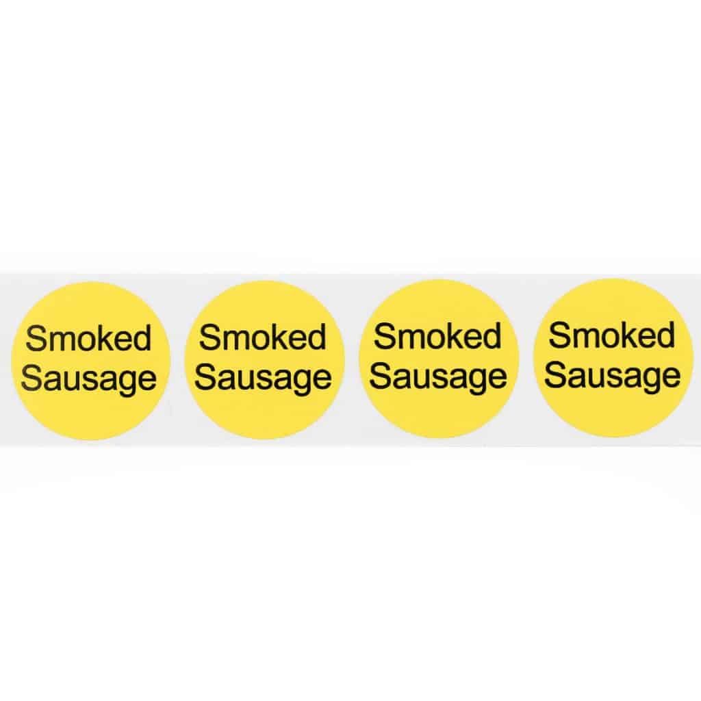 Smoked Sausage Deli Labels | InStockLabels.com