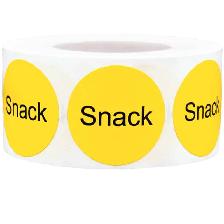 Snack Labels for Kids Lunch Boxes at School | InStockLabels.com