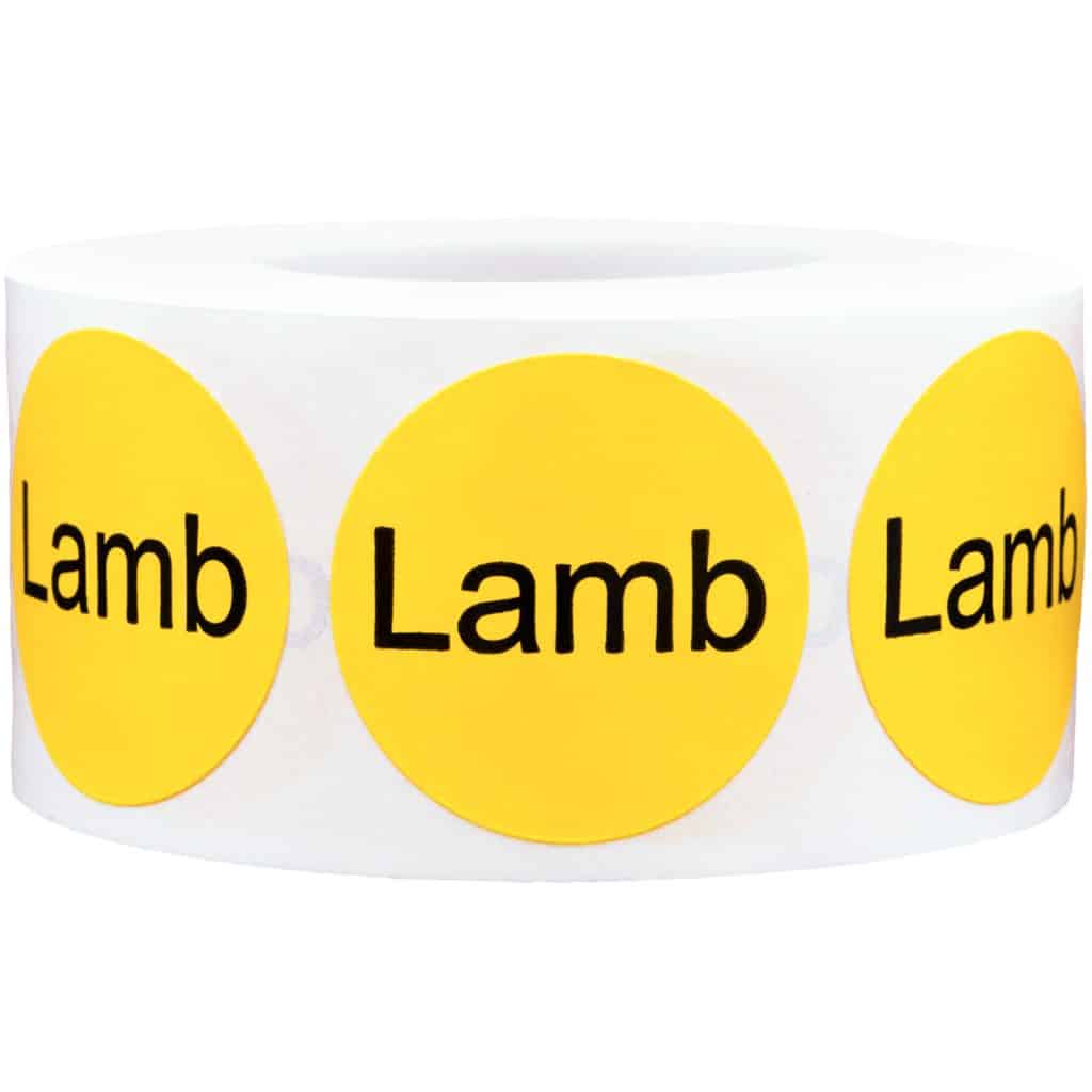 QTY 500 Lamb Deli Labels | InStockLabels.com
