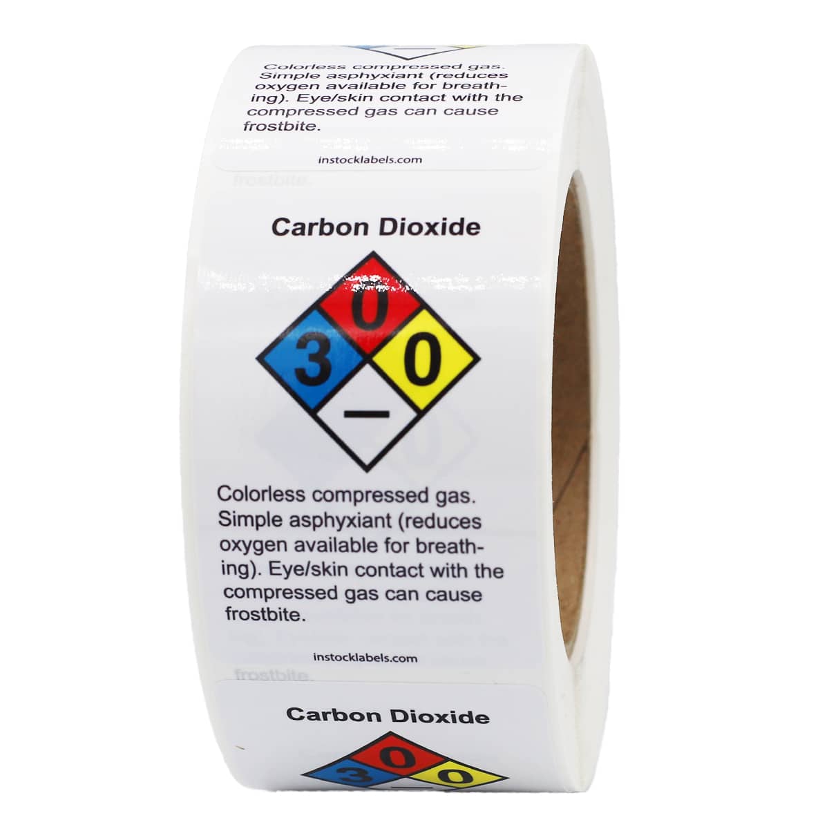 Carbon Dioxide Nitrogen Gas Chemical NFPA Labels - InStockLabels.com