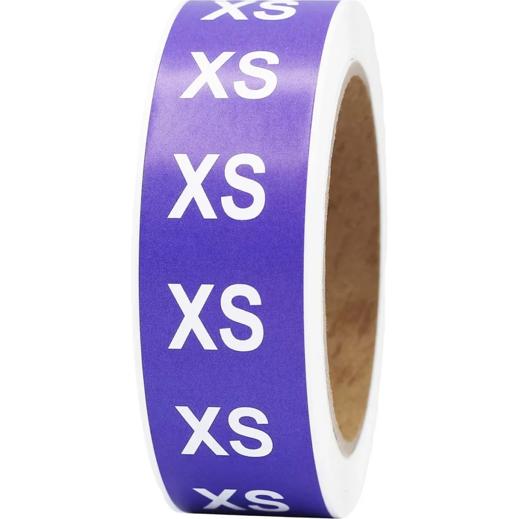Costco Style Size Strip Labels for Retail Shirts | InStockLabels.com