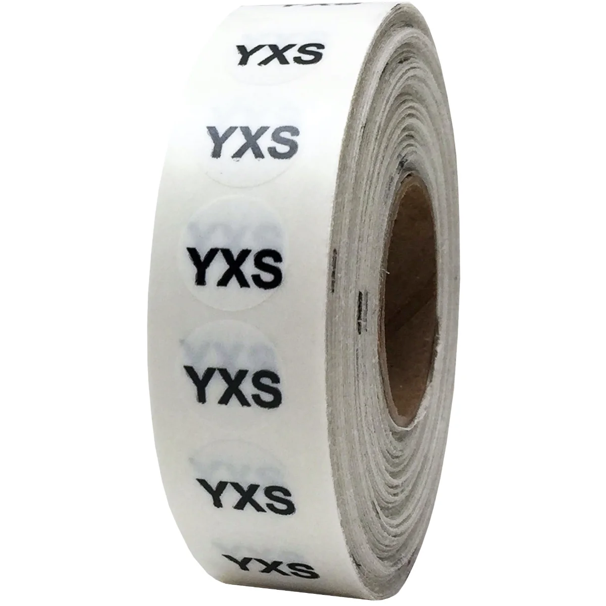 Youth Clothing Size Strip Labels for Retail Shirts | Clear 3/4″ x 4 ...