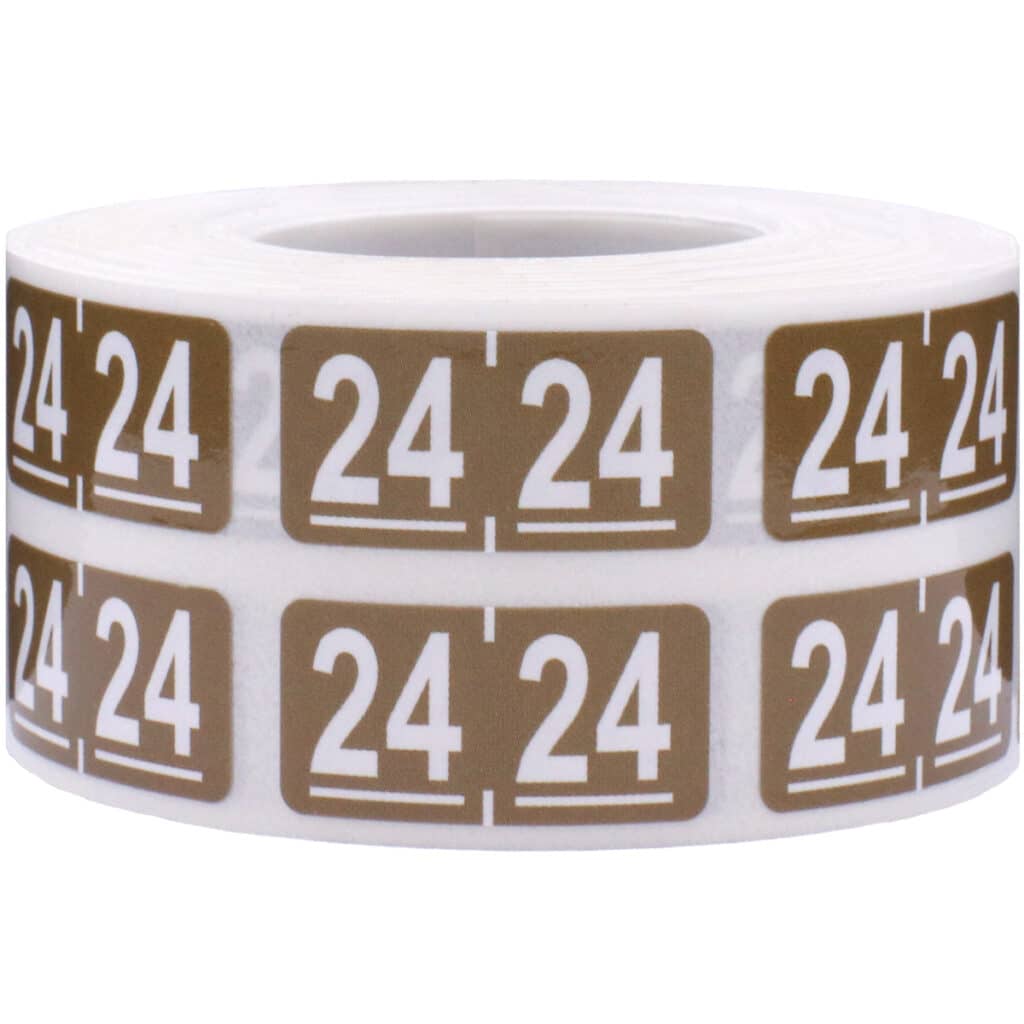 Smead Compatible 2024 Year Label | 0.5" x 1" QTY 500 - InStockLabels.com