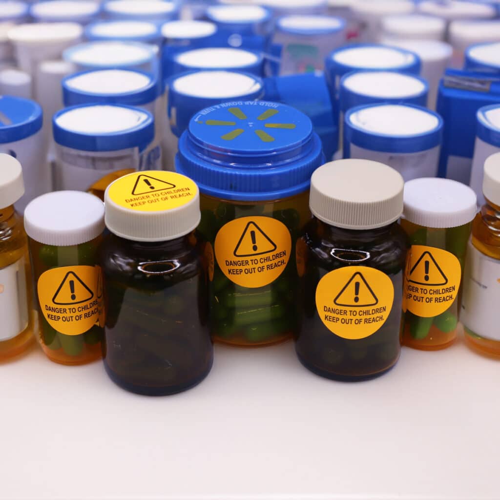 CT Opioid Warning Labels - InStockLabels.com