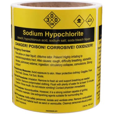 Sodium Hypochlorite Chemical Right-to-Know Info & Safety Procedure ...