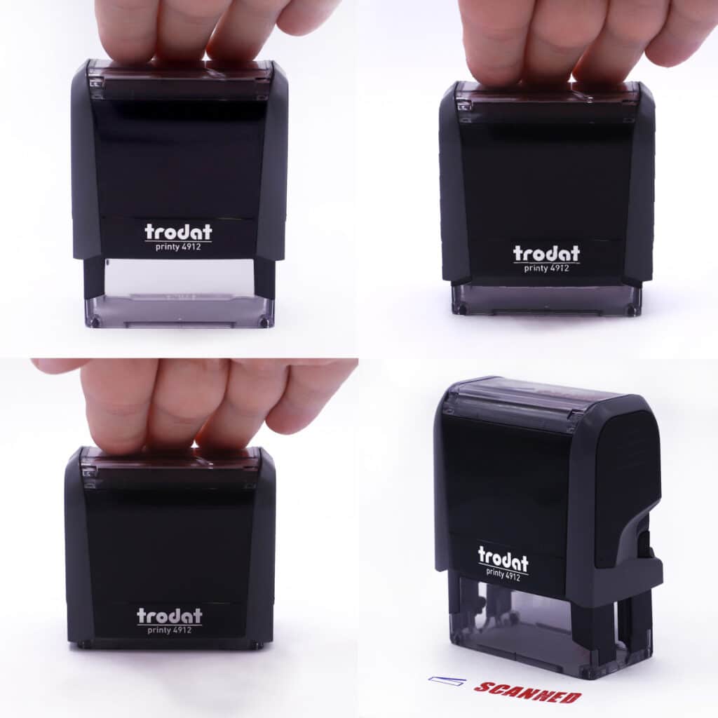 2 Color Self Inking Stamp - In Stock Ready To Ship | InStockLabels.com