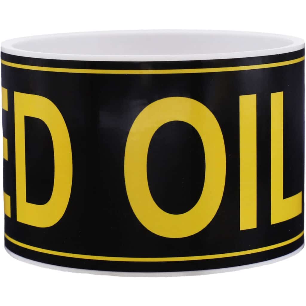 Used Oil Identification Laminated Labels - InStockLabels.com